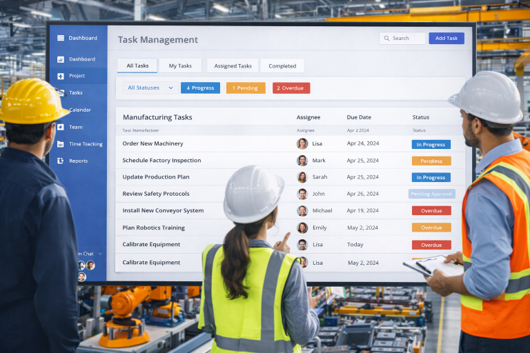 Manufacturing Task Management Software - Project Management