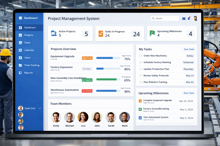 Project Management Software for Manufacturing - Project Management